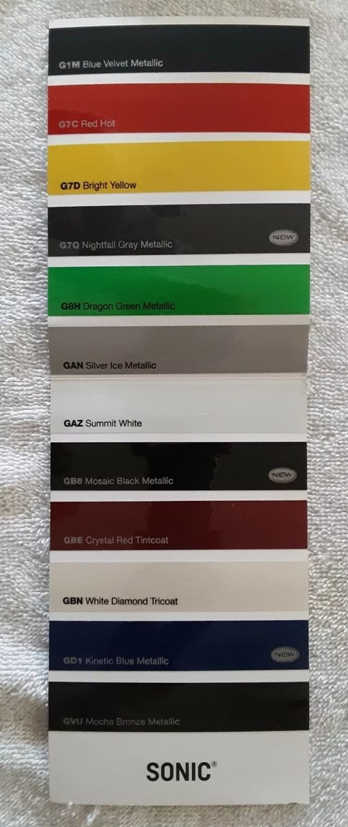 Harley Paint Color Chart