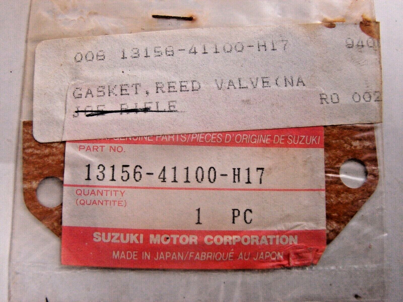 NOS Suzuki reed valve gasket RM100 125 250 370 400 TS100 125 185 250 ...