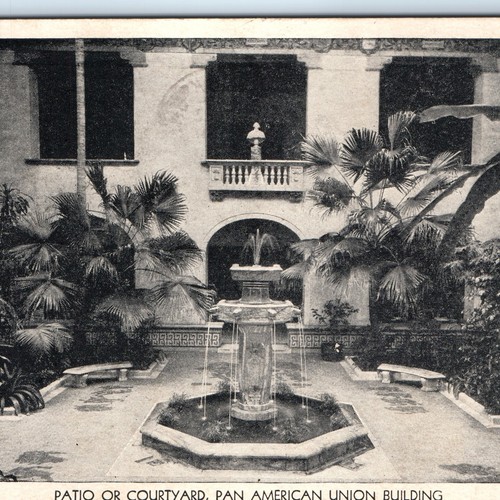 c1940s Washington DC Pan American Union PC Spanish Colonial Aztec ...