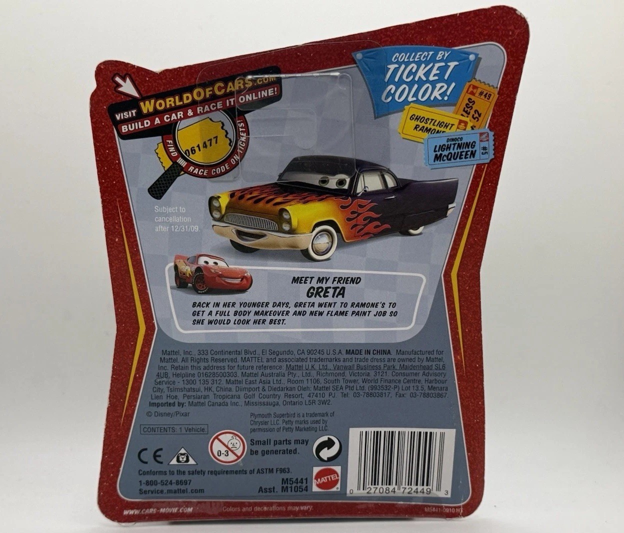Buy Disney Pixar Cars Damaged King Race O Rama #82 Mattel M5441 online ...
