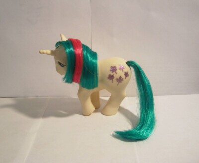 Vintage G1 Hasbro My Little Pony GUSTY Unicorn tlc Maple Leaf Symbols ...