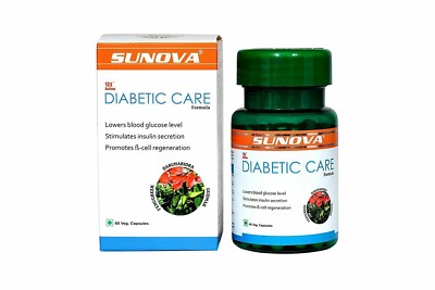 Sunova Diabeticc Care Formula, 60 Veg Capsules | eBay