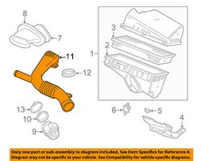 Jaguar OEM 11-13 XJ 5.0l-v8 Air Cleaner Intake-tube Duct Hose C2d2729 ...