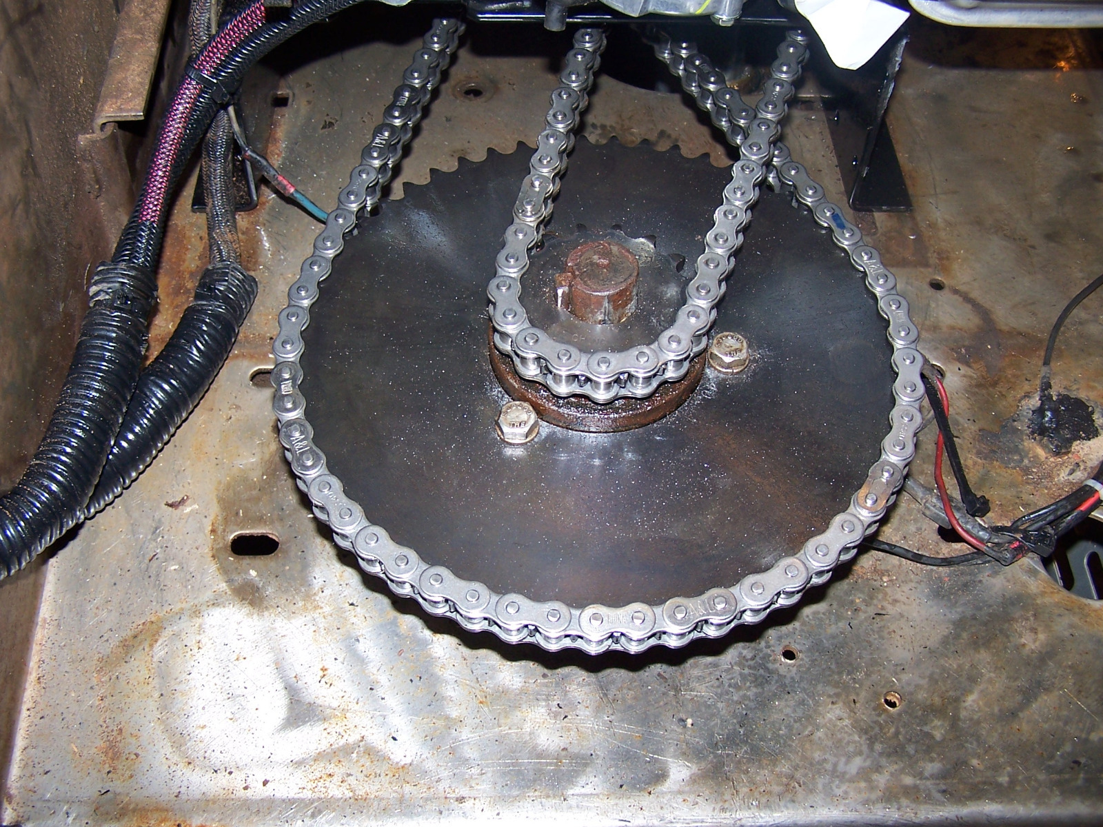 Chain Drive Conversion from Belt Fisher Procaster Sander Salter ...