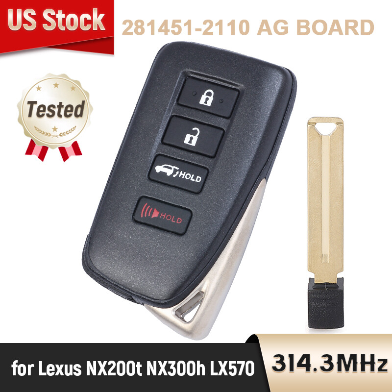 for Lexus NX200t NX300h- 2015 - 2019 Smart Key Keyless Remote Fob 89904 ...