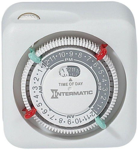 INTERMATIC TIMER SWITCH CONTROL PROGRAMMABLE 24 HOUR INDOOR PLUG IN 15 ...