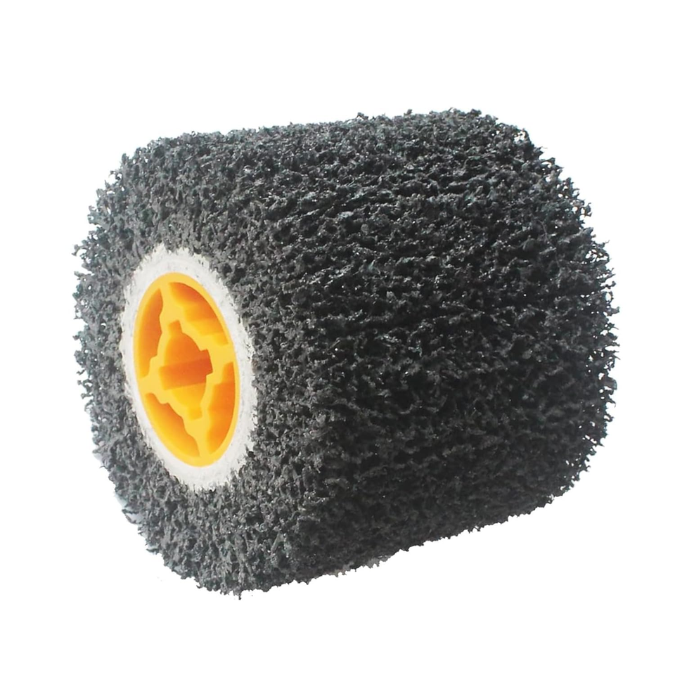 4.5"x 4" Abrasive Drawing Wheel Surface Conditioning Tool 40 Grit Wire ...