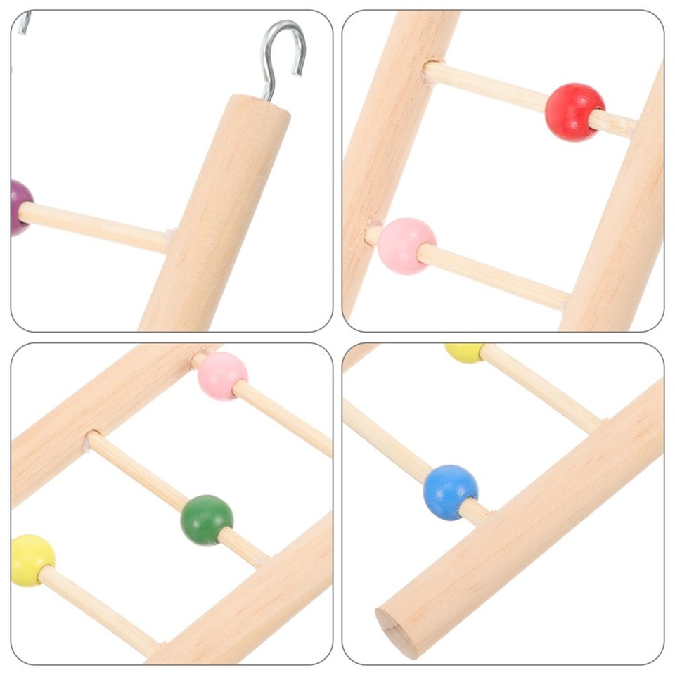 Bird Training Ladder Wooden Step Ladder Toy for Small Parakeets | eBay ...