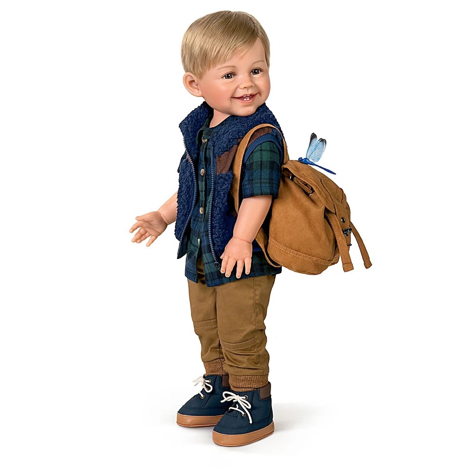 Ashton Drake Little Explorer Liam Lifelike Toddler Child Doll by Ping ...