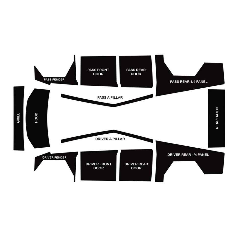 Cybertruck DIY PPF PreCut Full Car Color Change Paint Protection Film ...