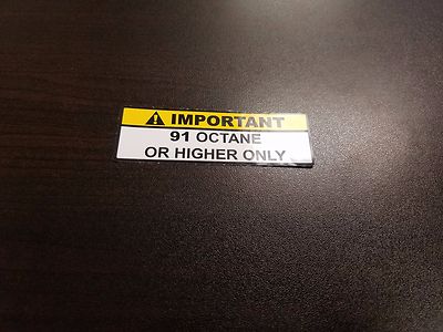 91 Octane Fuel Gasoline Gas Printed Computer Die Cut Decal Sticker 3" x ...