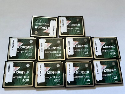 Lot of 10pcs 4gb Kingston Compactflash CF I memory card CF Router ...