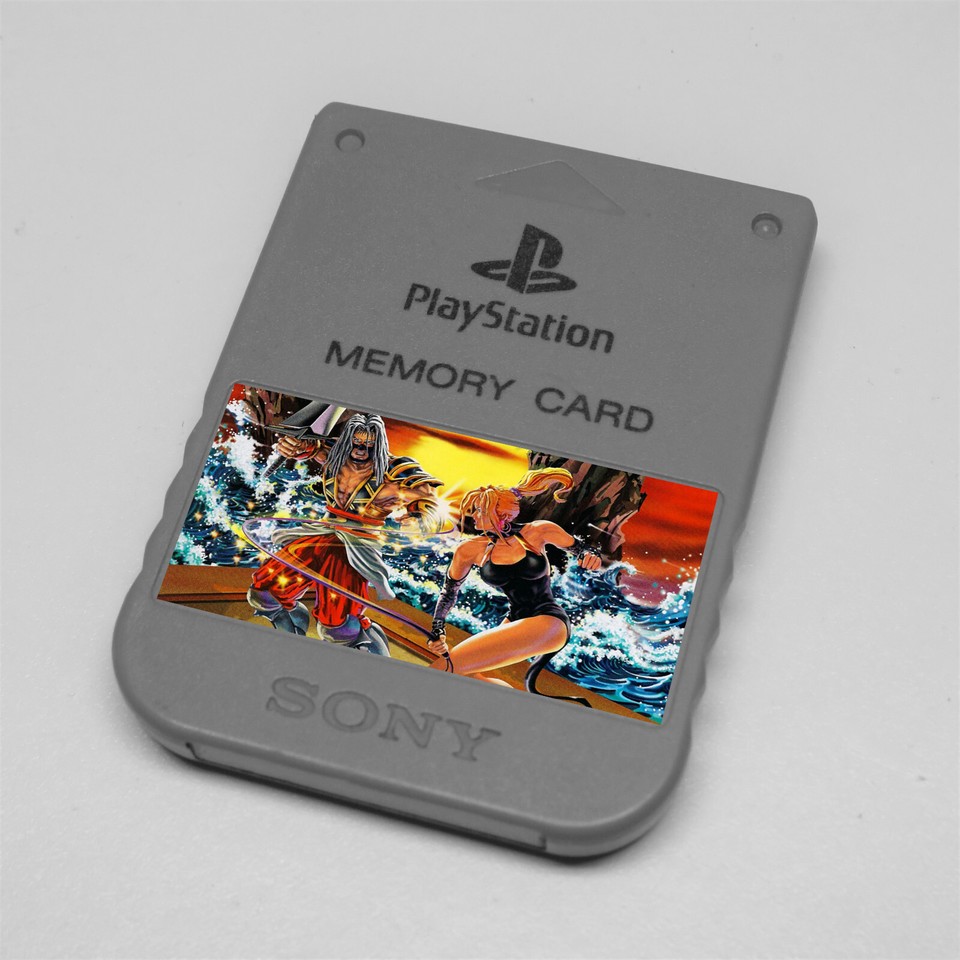 Custom PlayStation 1 (PS1) Memory Card Stickers - Catalog #2 - You Pick ...