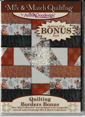Anita Goodesign Quilting Borders Bonus Pack Mix & Match Embroidery CD ...