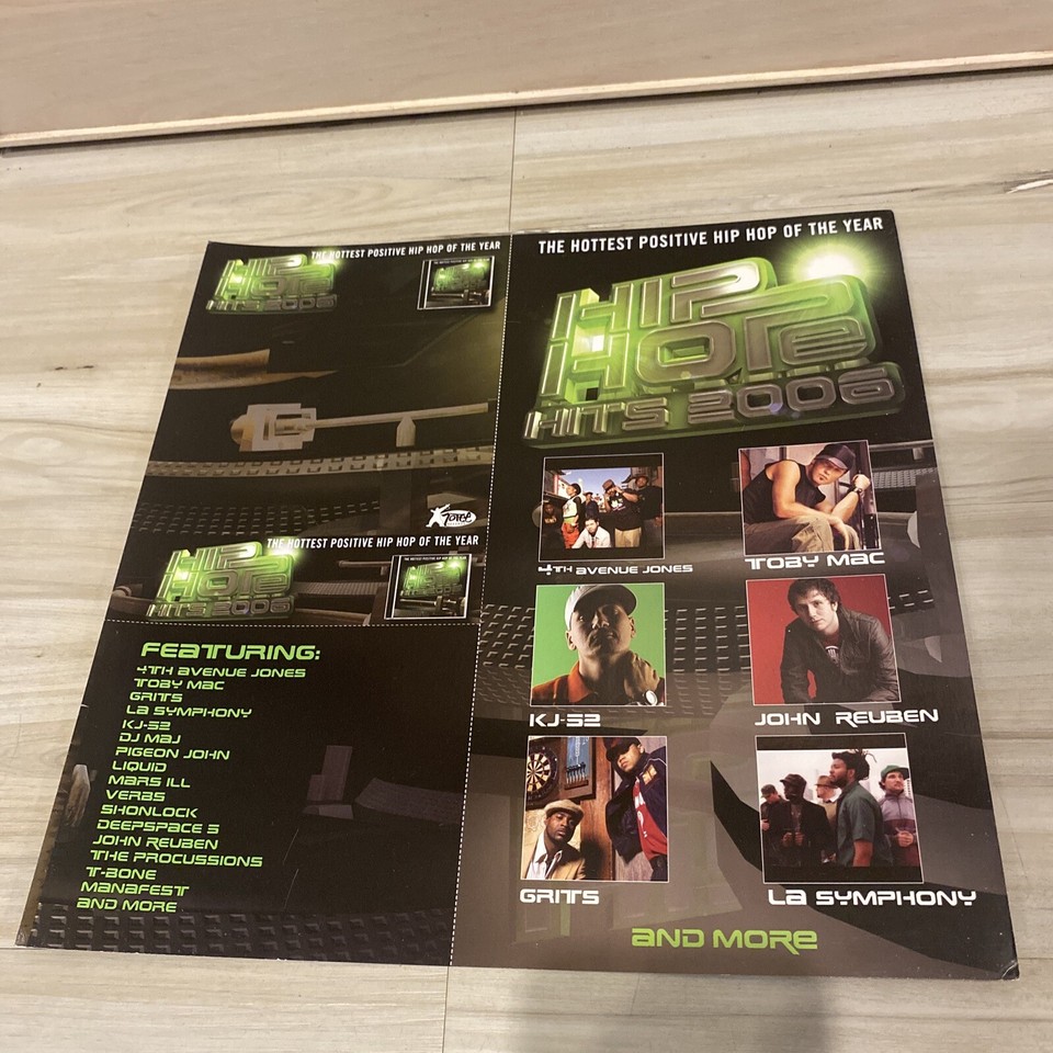 HIP HOPE 2006 TOBYMAC GRITS 12x12 Album Flat Poster Christian Hip Hop ...