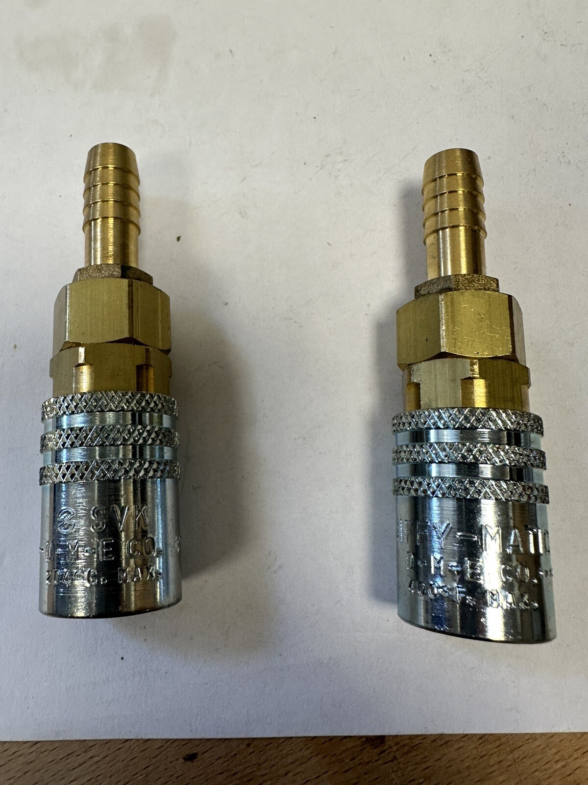 JIFFY-MATIC Batch Of 2 Fittings D-M-E | eBay