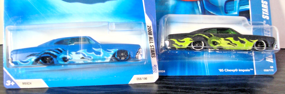 Hot Wheels 2008 All Stars '65 Chevy Impala(s) Black/Green AND Black ...