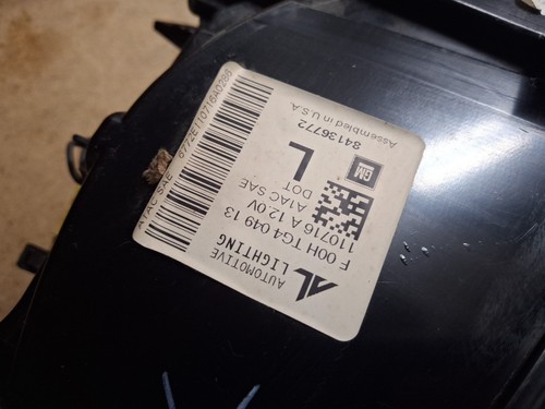 2016 - 2018 CHEVROLET OEM LEFT TAIL LIGHT GM 84136772 | eBay