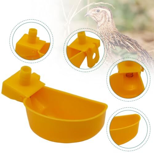 12Pcs Quail Water Cups Pigeon Automatic Bird Waterer for Cage Hang ...