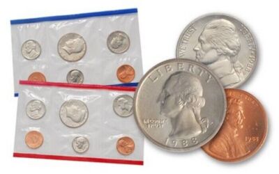 1988 US MINT UNITED STATES UNCIRCULATED COLLECTIBLE COIN SET BIRTH YEAR ...