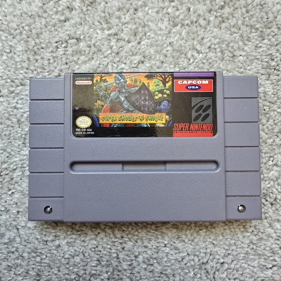 Super Ghouls'n Ghosts (Nintendo SNES 1991) Tested and Working With ...