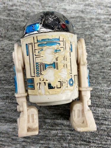 VINTAGE STAR WARS FIGURE 1977 R2D2 SOLID DOME ORIGINAL HONG KONG GMFGI ...