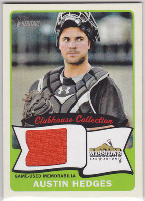 AUSTIN HEDGES MISSIONS PADRES 2014 TOPPS HERITAGE MINOR LEAGUE GAME ...