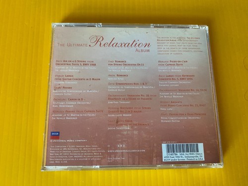 The Ultimate Relaxation Album 01 Decca CD Various Classical Artists ...