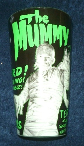 Universal Monsters Mummy Drinking Glass Very cool ! | eBay