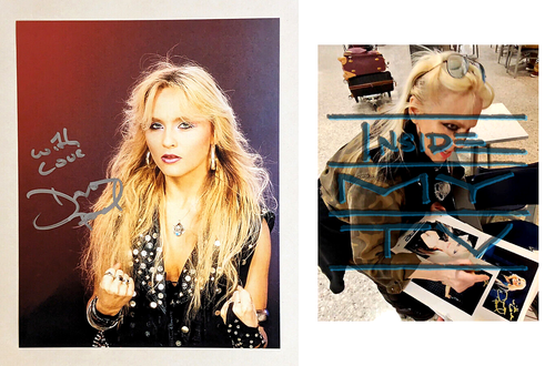 DORO PESCH warlock SIGNED 8x10 PHOTO metal queen PROOF hellbound COA | eBay