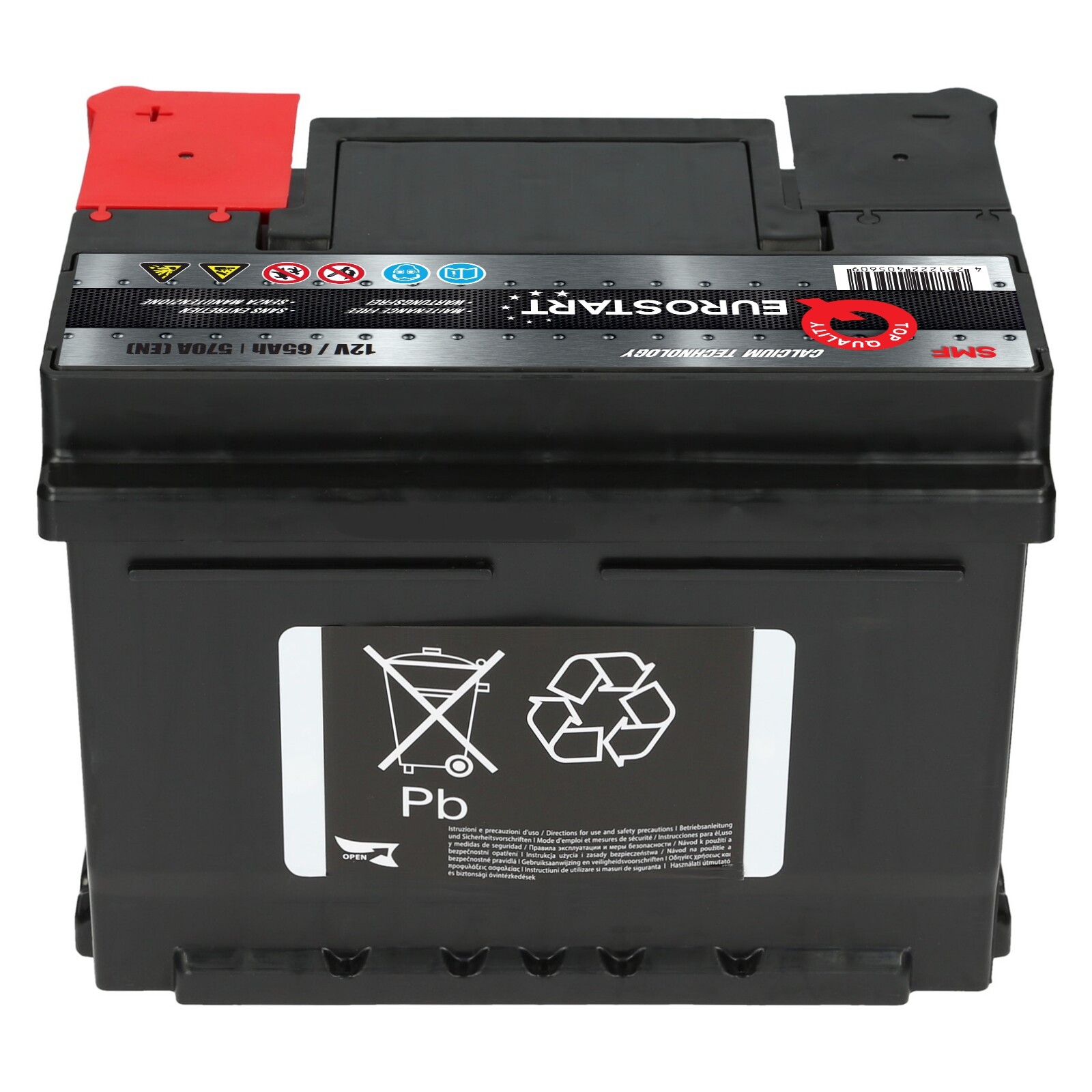 Autobatterie 12V 65Ah 570A/EN Eurostart SMF Batterie ersetzt 55 56 57 ...