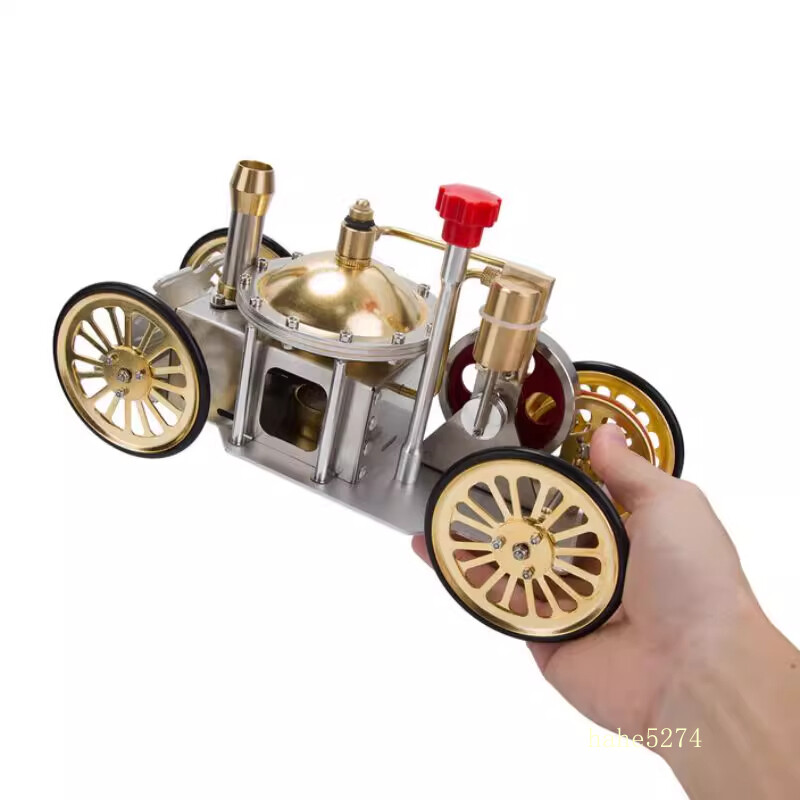 Vintage Steam-Powered Engine Vehicle Model Car Desktop Figure ...