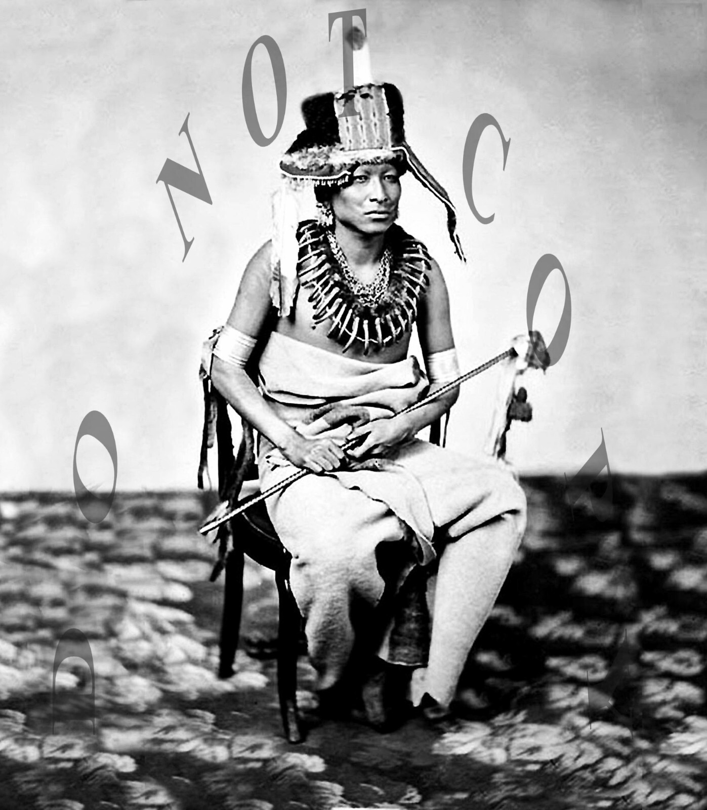 ANTIQUE REPRODUCTION 8X10 PHOTOGRAPH AMERICAN PAWNEE INDIAN CHIEF ...