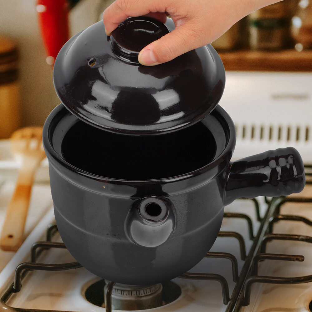 Japanese Clay Pot Casserole Dish with Lid Boiling Medicine Ceramics | eBay