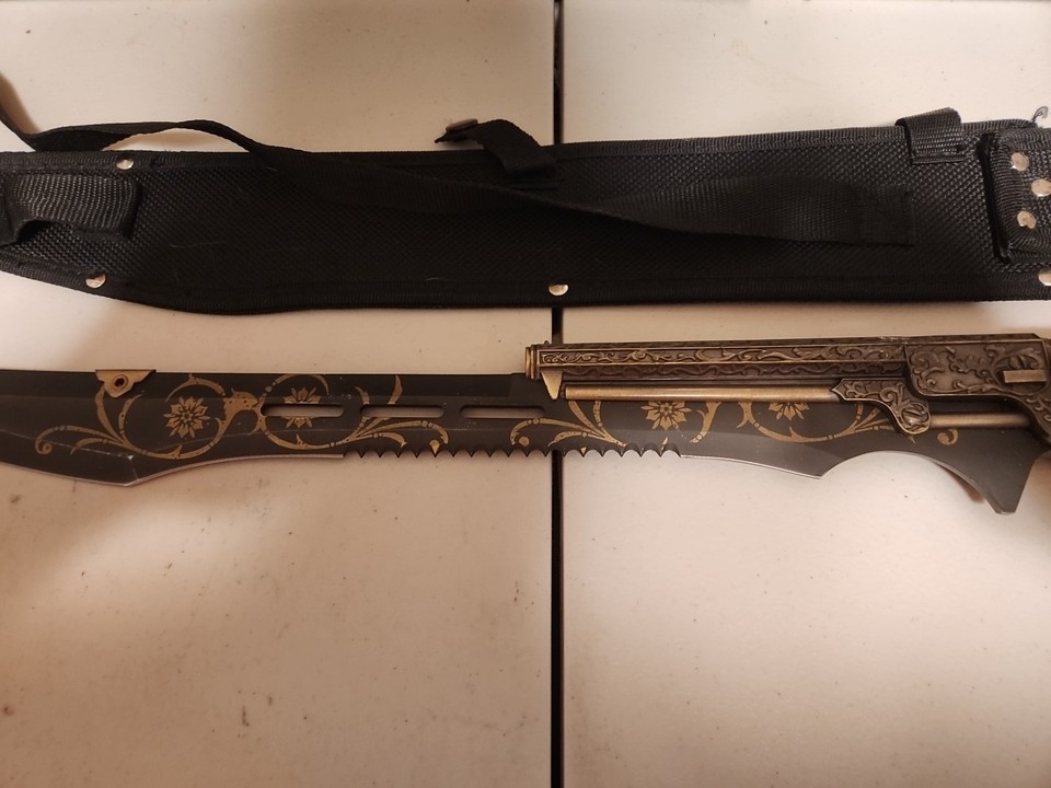 Strampunk Revolver Sword Spinning Barrel With Sheath. | eBay