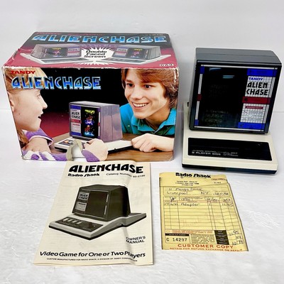 Tandy Alien Chase Vintage Electronic Game With Box, Manual And Receipt ...