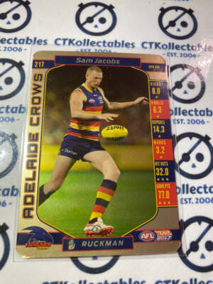 2017 AFL Teamcoach Gold #217 Sam Jacobs Crows | eBay Australia