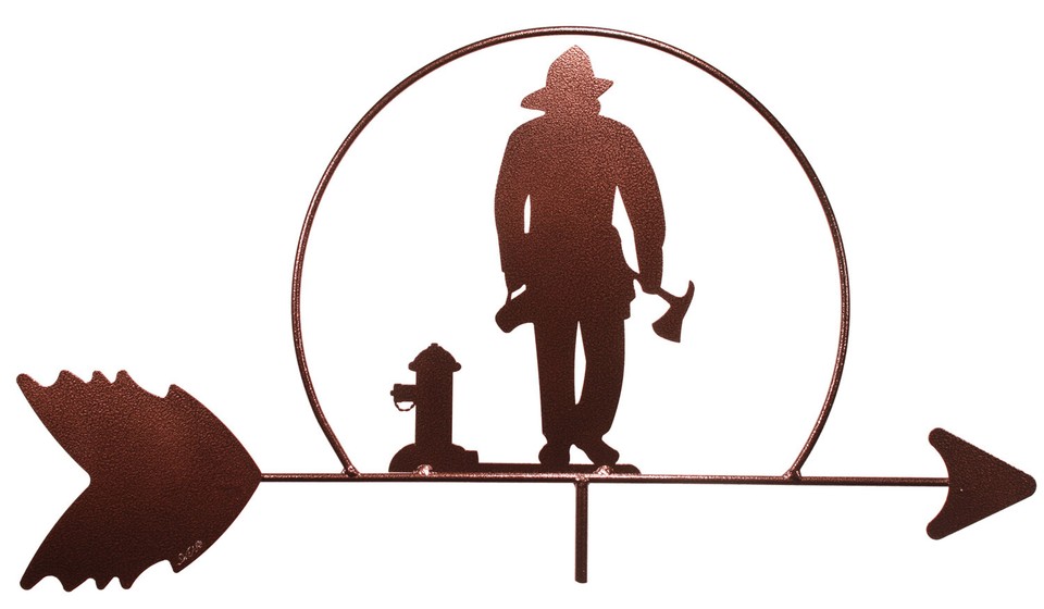 SWEN Products FIREMAN FIRE FIGHTER Steel Weathervane | eBay