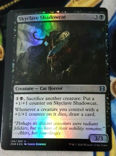 Skyclave Shadowcat FOIL MTG Zendikar Rising Black Uncommon Factory ...