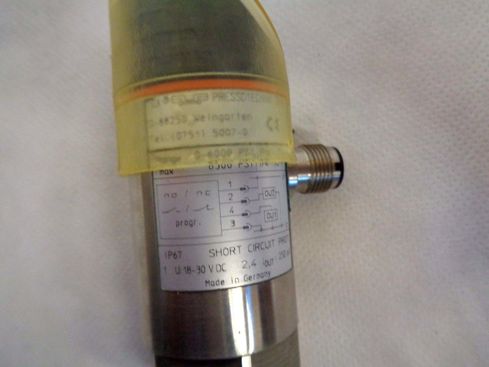 NEW PRESSOTECHNIK D-88250 PRESSURE SWITCH 0-6000 PSI | eBay