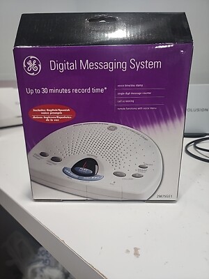 NEW GE Digital Answering Machine Messaging System 29875GE1-B Original ...