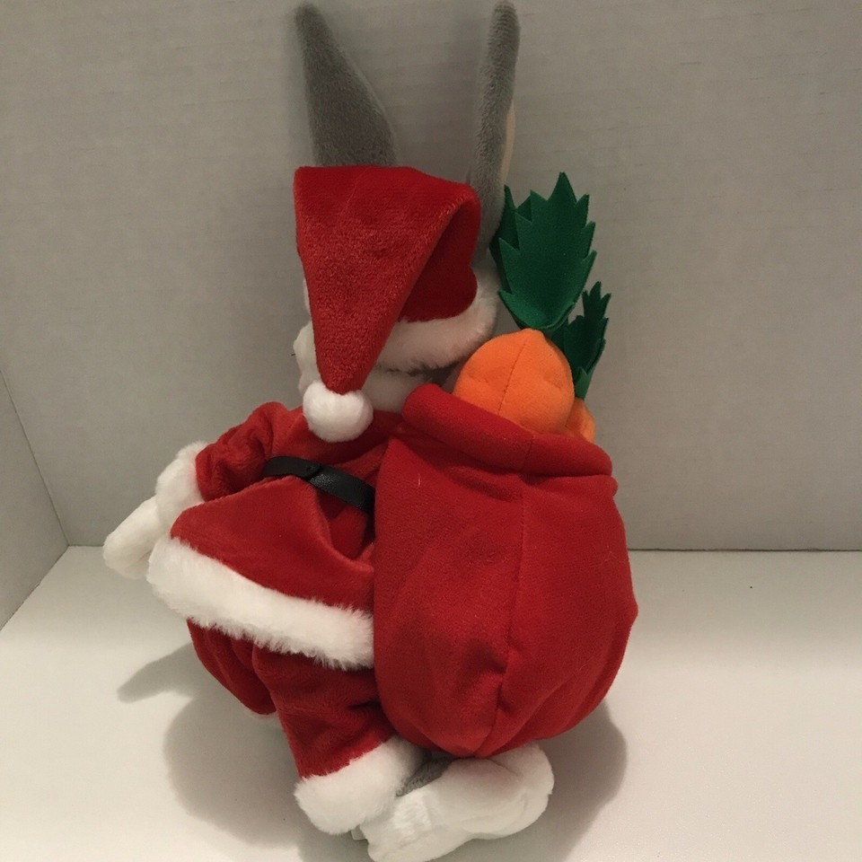 Warner Brothers Studio 2000 SANTA BUGS BUNNY WITH CARROTS 8" Plush | eBay