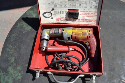 MILWAUKEE 0234-1 MAGNUM HOLESHOOTER 1/2" RIGHT ANGLE DRILL U.S.A | eBay