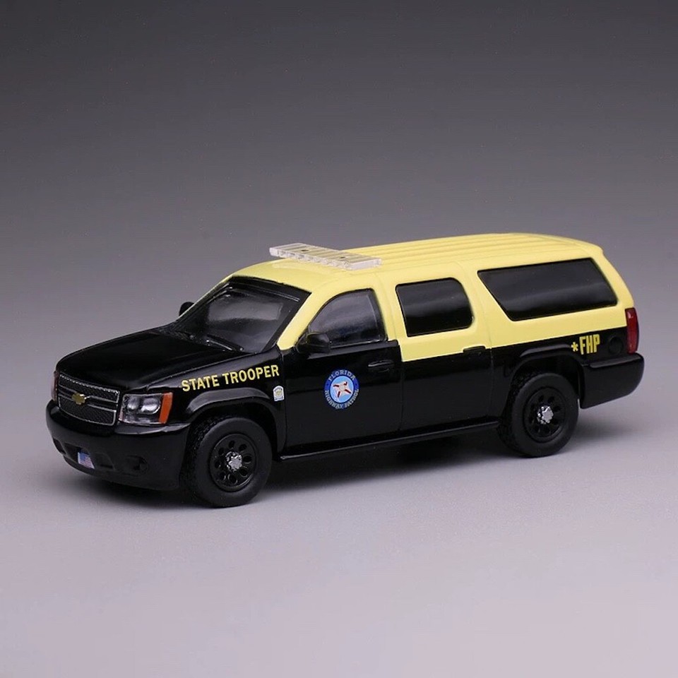 1:64 596Mode Florida FHP Trooper Police Suburban Model Diecast Display ...