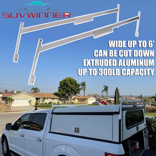 Aluminum Truck Cap & Topper Ladder Roof Rack for Pickup Camper Shell ...