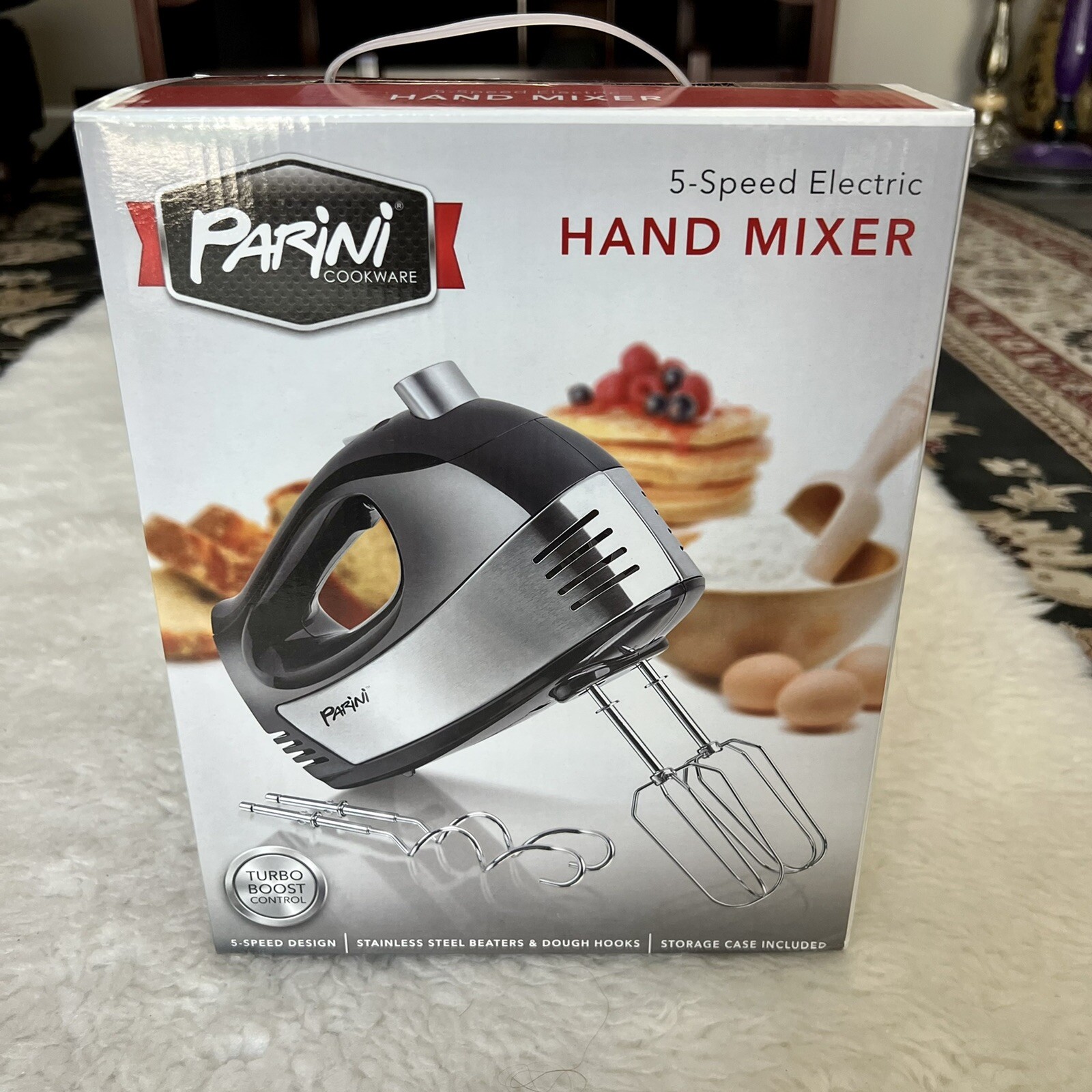 Parini Cookware 5 Speed Electric Turbo Boost Hand Mixer | eBay