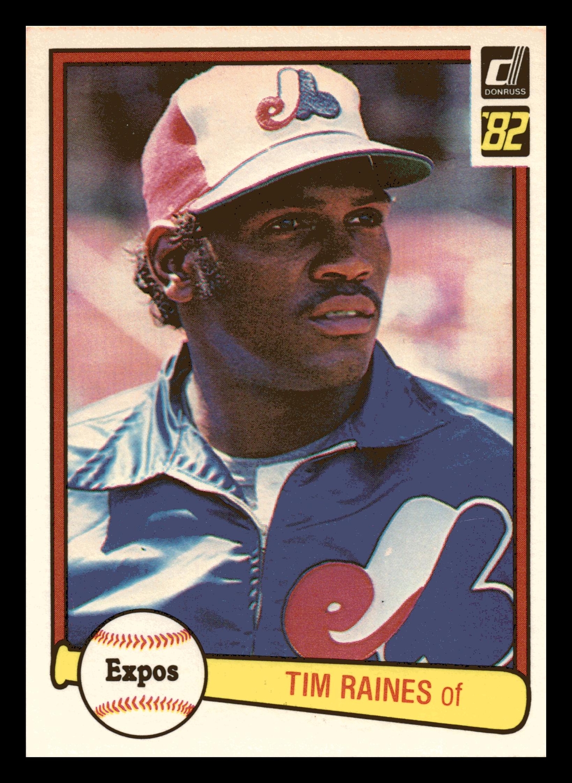 Tim Raines HOF 1982 Donruss #214 2nd Year Montreal Expos Near Mint NM ...