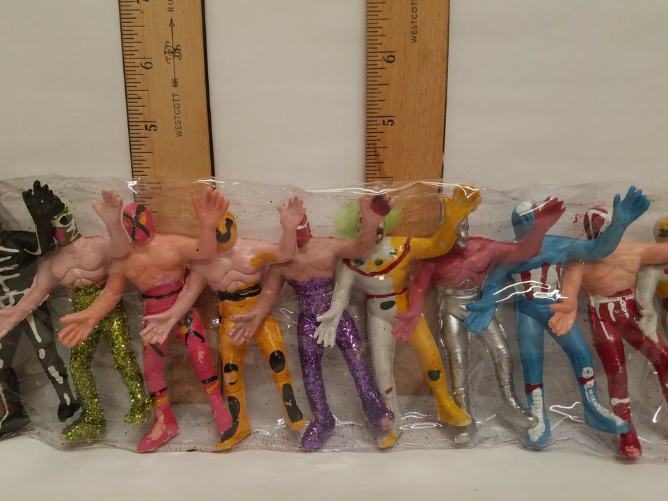LUCHA LIBRE SET 12 Pack 4in Action Figures Mexican Toys Mexican ...