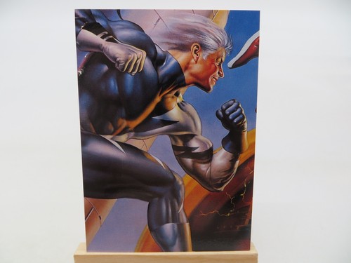 1995 DC VERSUS MARVEL COMICS Impact Card 7/18 Quicksilver trading card ...