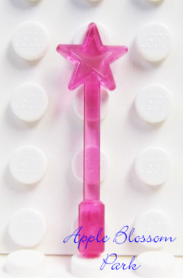 NEW Lego Fairy Princess Minifig PINK MAGIC WAND w/Star - Belville ...